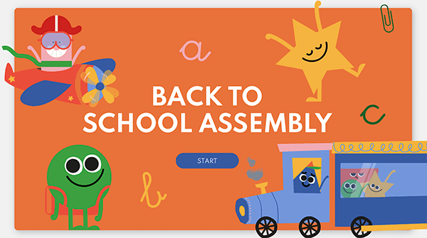 Back To School Assembly Genially Templates